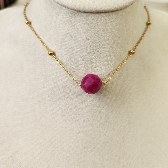 Jewelry | Handmade Ruby Necklace | Poshmark